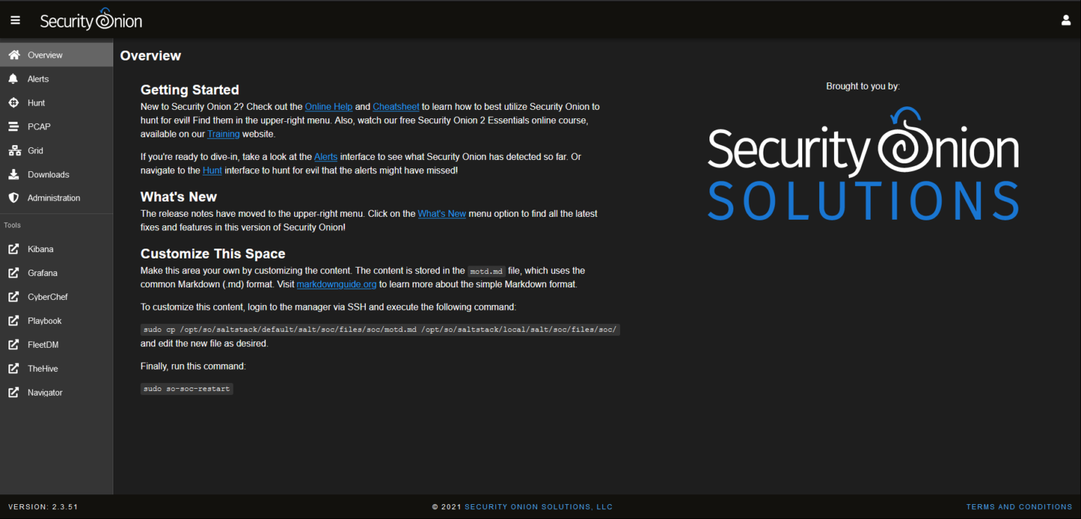Basic installation of Security Onion 2.3 – Hagedorn